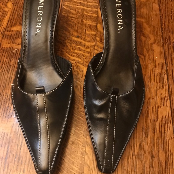 Merona | Shoes | Merona Black Mules 7 | Poshmark